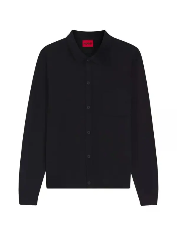 Hugo Front-pocket Cardigan - Blue