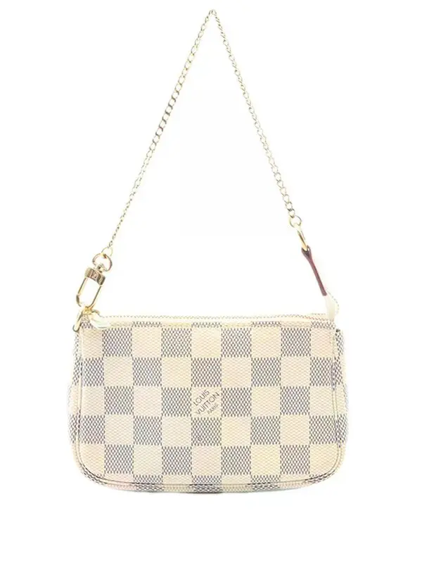LOUIS VUITTON 2020 Damier Azur Mini Pochette Accessoires
