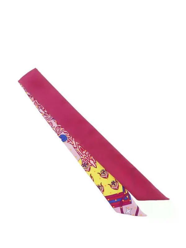 Hermès 2000-2025 Plumetis Silk Twilly Scarf Scarves - Pink