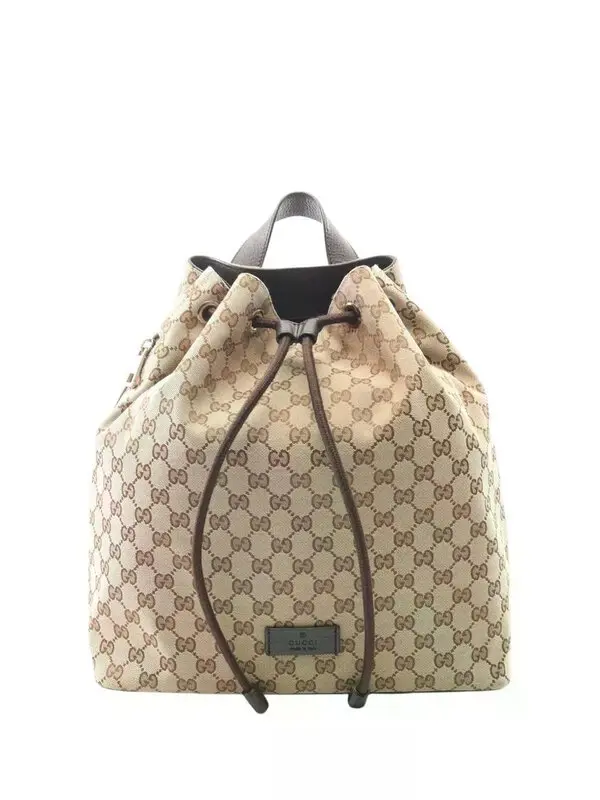 Gucci 2000-2015 Gg Canvas Drawstring Backpack
