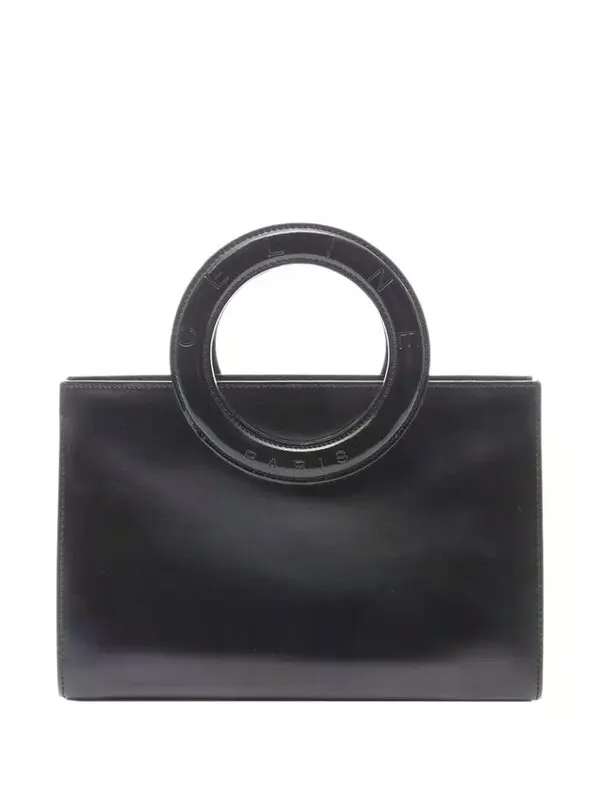Celine 2000-2010 Leather Circle Logo Handbag