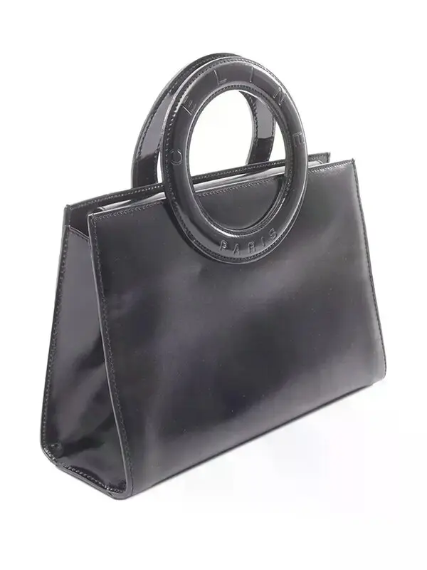 Celine 2000-2010 Leather Circle Logo Handbag