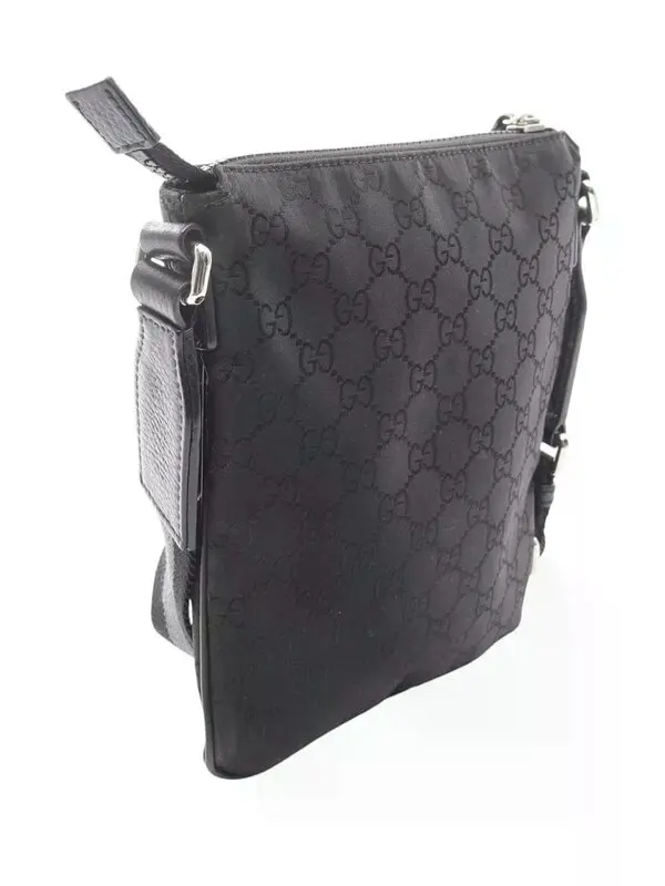 Gucci Gg Nylon Web Crossbody Bag - Black