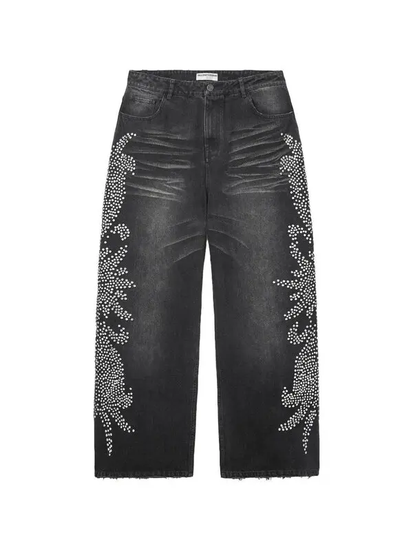 VALE FOREVER Stud-embellished Jeans