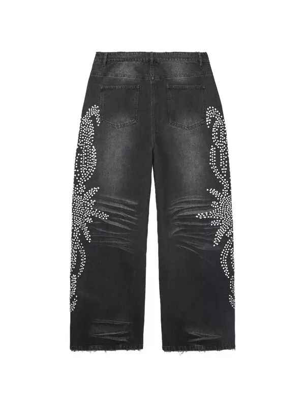VALE FOREVER Stud-embellished Jeans