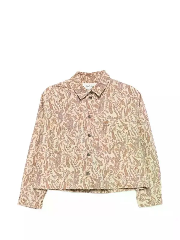Ba&sh Tullia Paisley Cotton Jacket - Neutrals