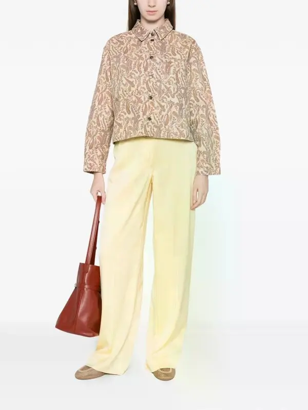 Ba&sh Tullia Paisley Cotton Jacket - Neutrals