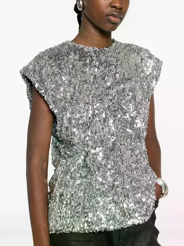 Coperni Sequined Top