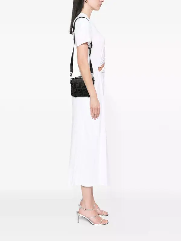 Fendi Mini Zucca Canvas Suitcase - Black