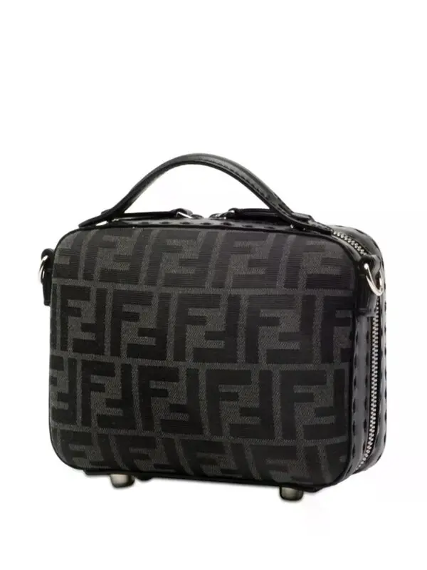 Fendi Mini Zucca Canvas Suitcase - Black