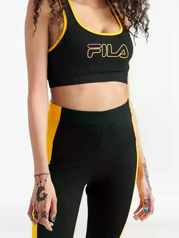 FILA Contrast-trim Crop Top