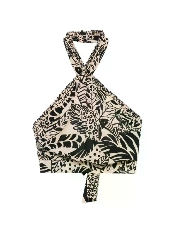 Poupette St Barth Print-detail Top