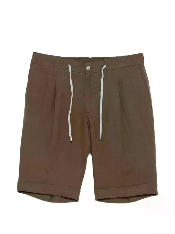 BARBA NAPOLI Drawstring Pleated Shorts