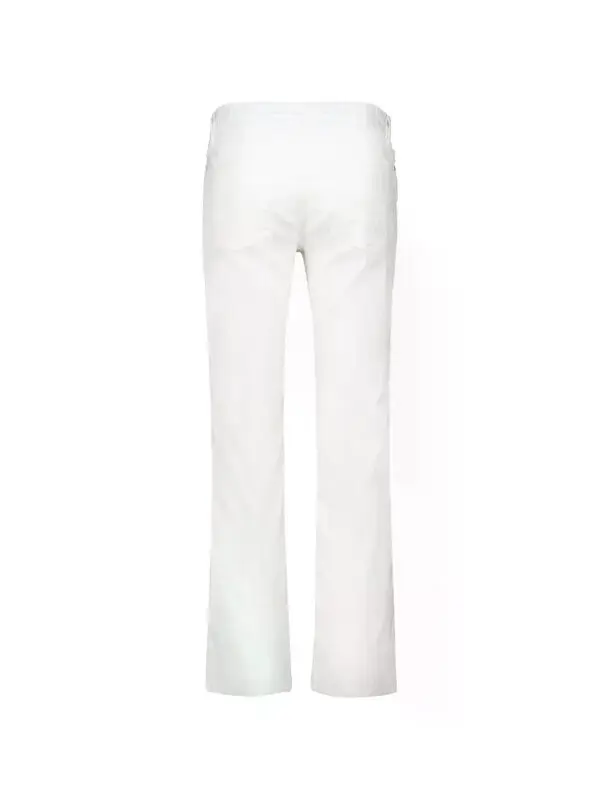 120% Lino Slim-fit Trousers - White
