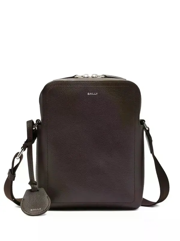 Bally Grained Leather Shoulder Bag - Brown