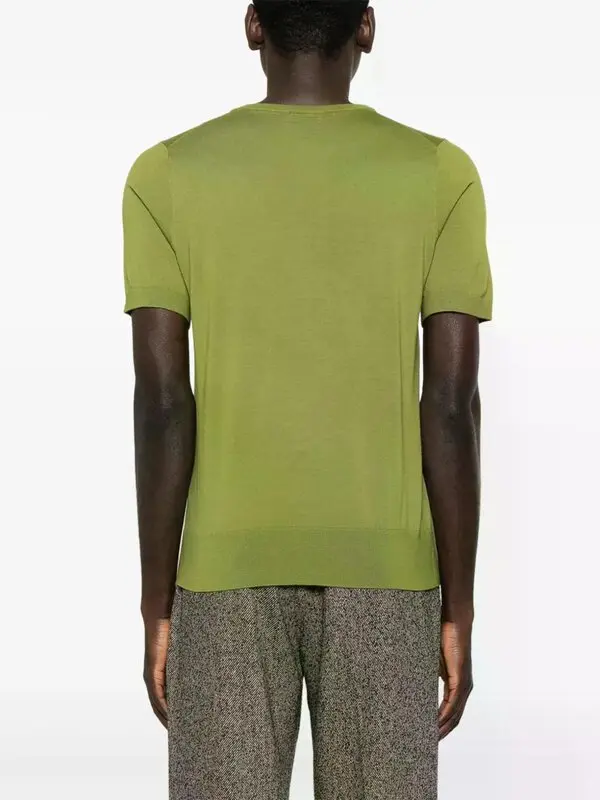 Sandro Fine-knit T-shirt - Green