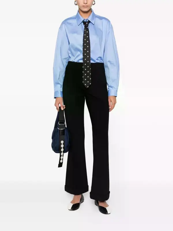 Sandro Zip-fly Flared Trousers