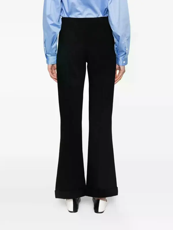 Sandro Zip-fly Flared Trousers