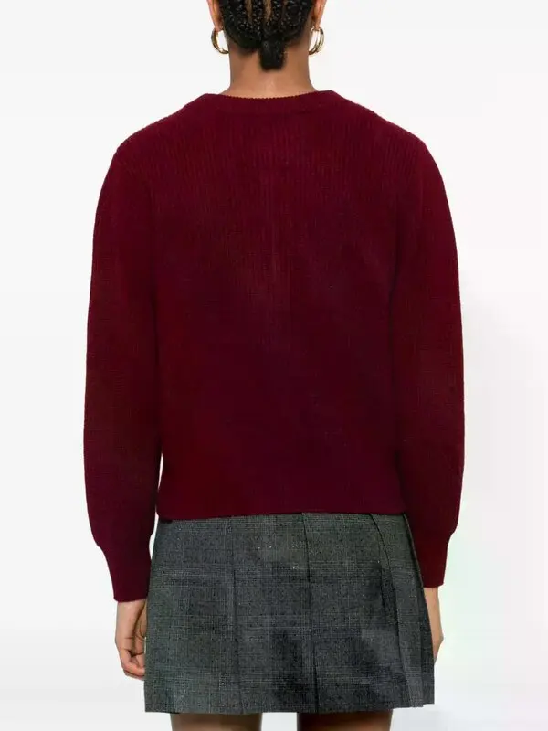 Sandro Ribbed Button-embellished Sweater