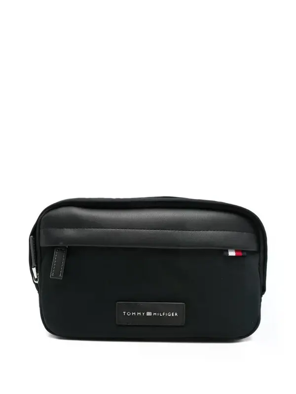 Tommy Hilfiger Logo-detail Washbag - Black