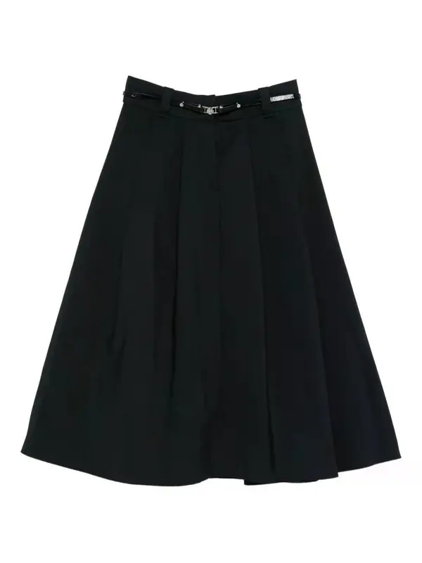 Maje Belted Midi Skirt