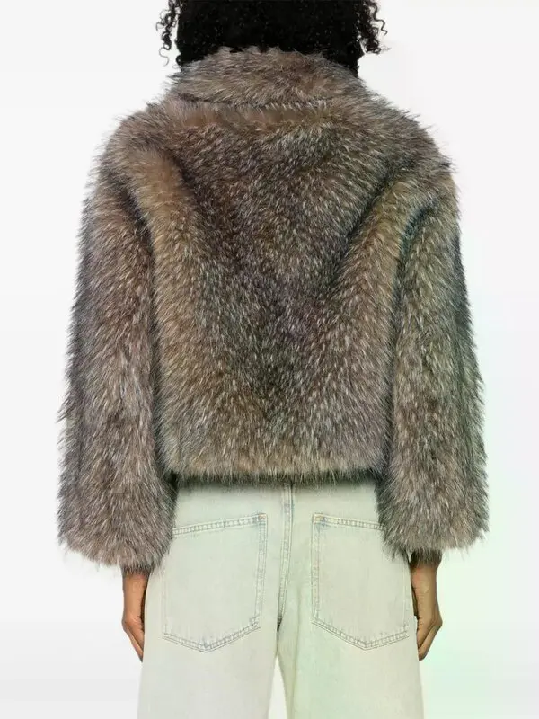 Maje Collared Faux-fur Coat