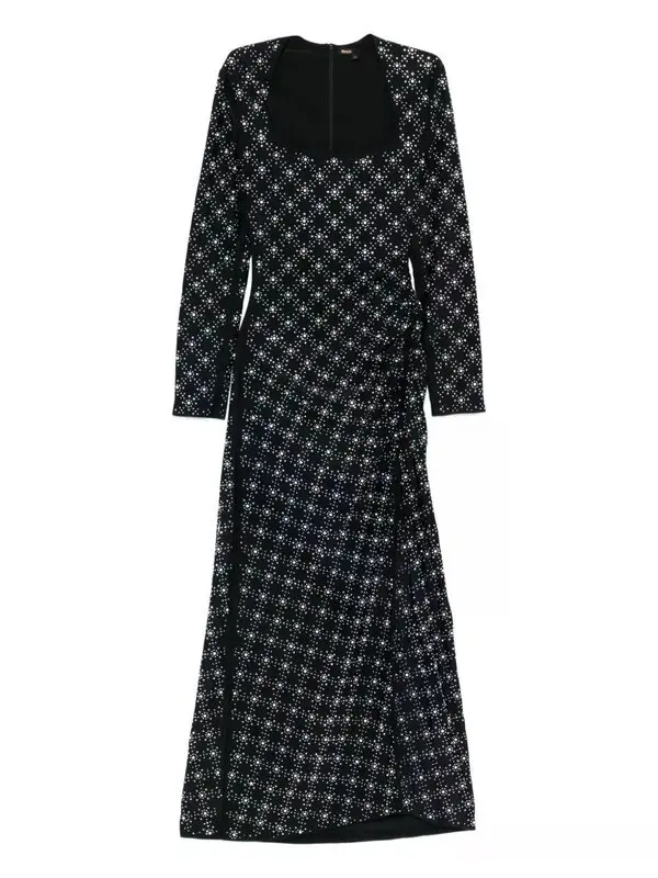 Maje Square-neck Patterned Dress