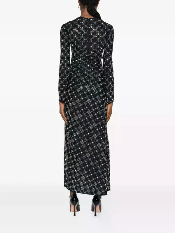 Maje Square-neck Patterned Dress