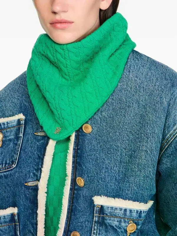 Sandro Cable-knit Scarf