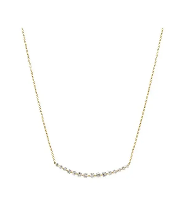 ANITA KO Crescent Necklace - Yellow Gold