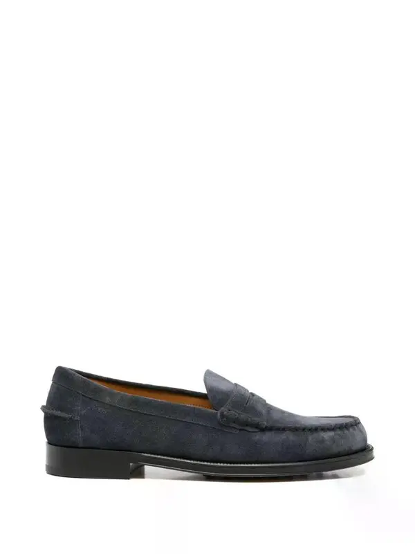 TOD'S Penny Leather Loafers - Blue