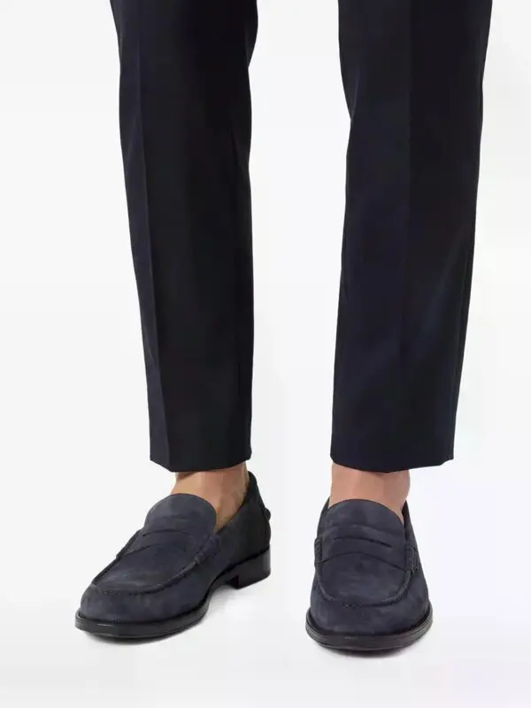TOD'S Penny Leather Loafers - Blue