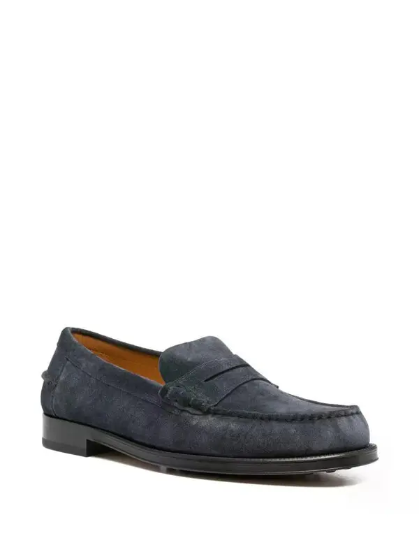 TOD'S Penny Leather Loafers - Blue