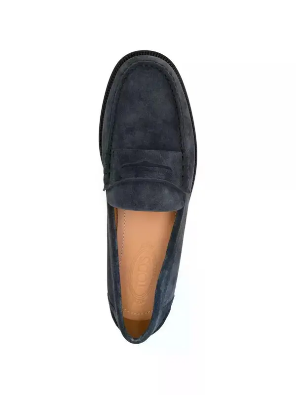 TOD'S Penny Leather Loafers - Blue