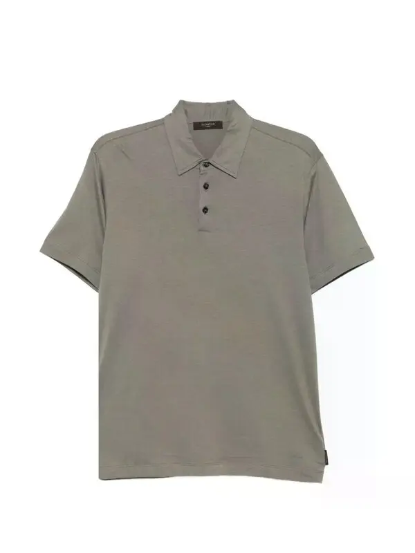 ZANONE Buttoned Polo Shirt - Grey