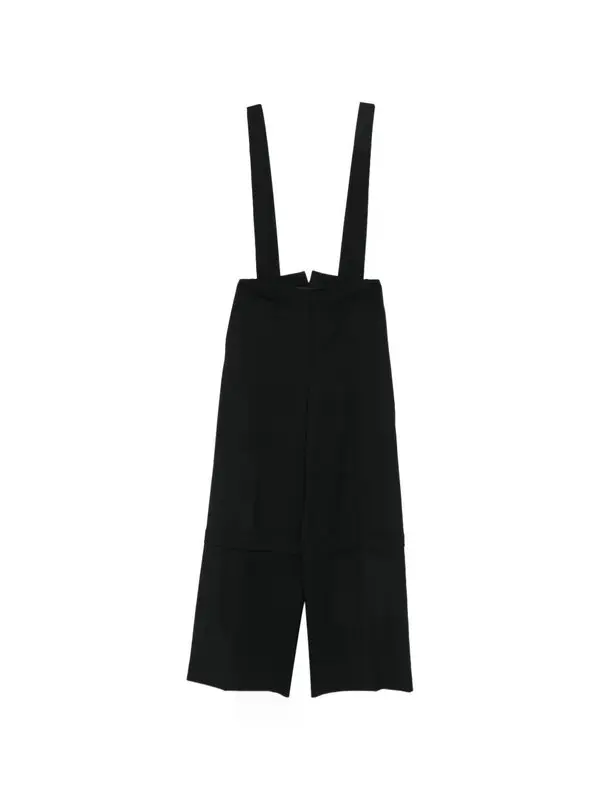 JUUN.J Palazzo Pants With Suspenders - Black