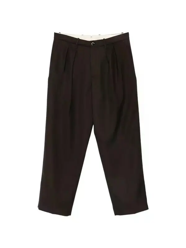 NINE:INTHE:MORNING Kai Pleated Trousers - Brown