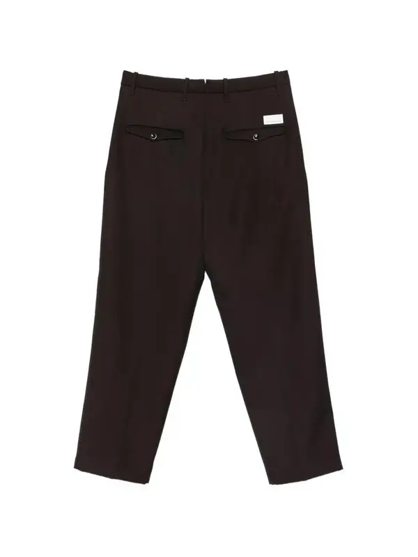 NINE:INTHE:MORNING Kai Pleated Trousers - Brown