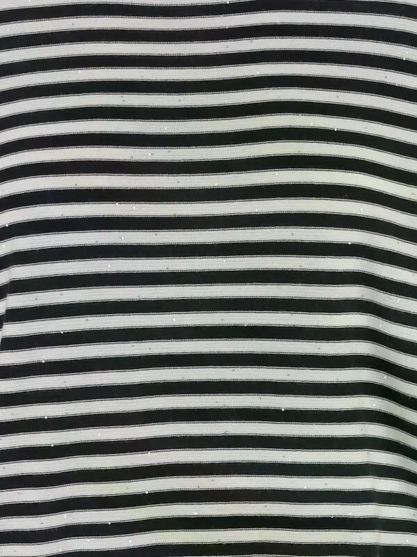 Bruno Manetti Striped Crew-neck Sweater - Black