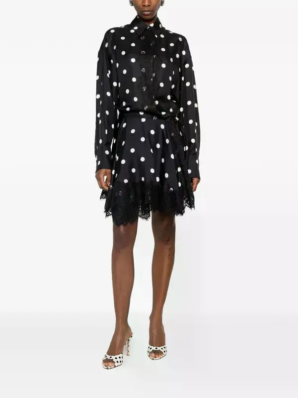 Sportmax Polka Dot Lace Dress