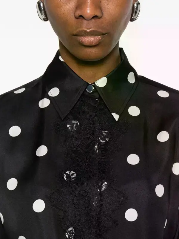 Sportmax Polka Dot Lace Dress