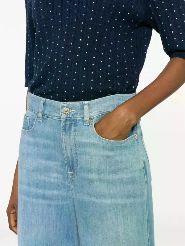 7 For All Mankind Wide-leg Denim Jeans
