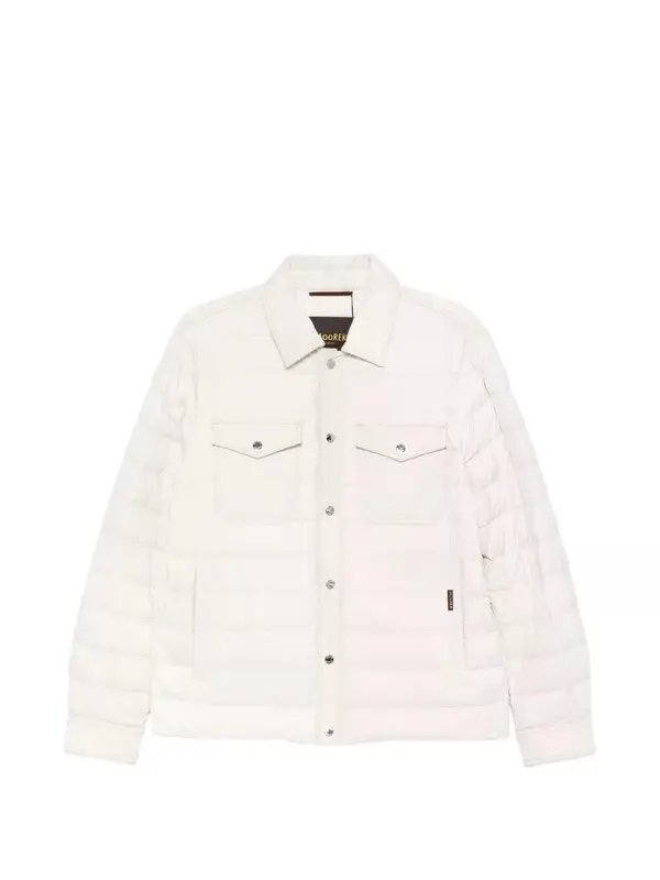 MOORER Buttoned Quilted Jacket - Neutrals