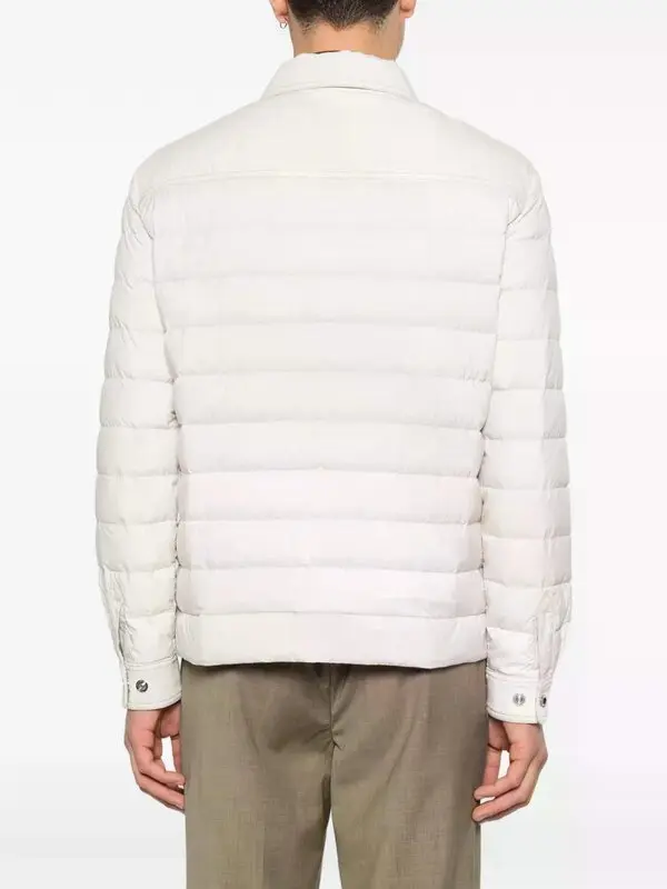 MOORER Buttoned Quilted Jacket - Neutrals