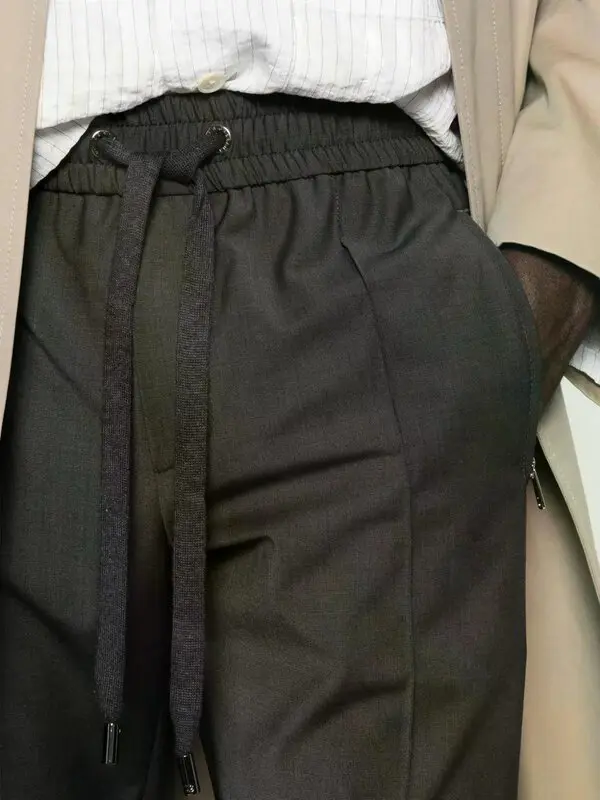 Dolce & Gabbana Zip Drawstring Trousers - Grey