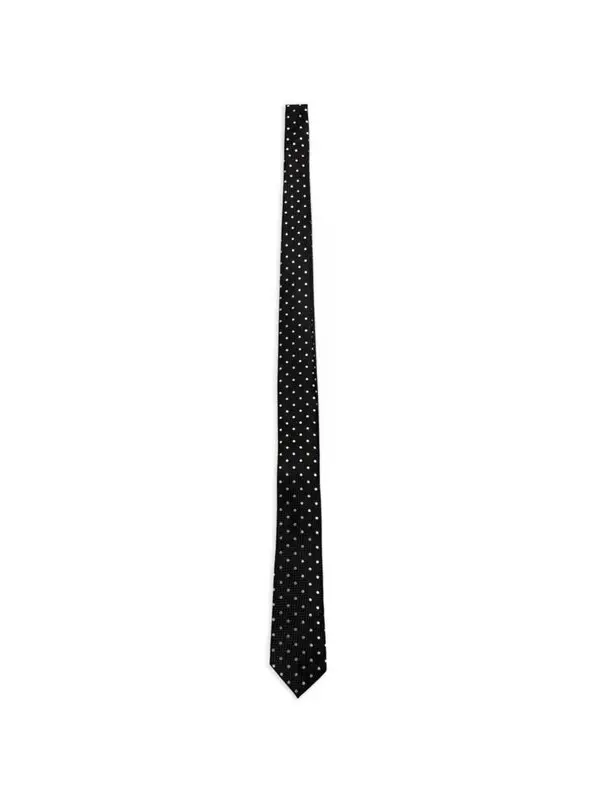 TOM FORD Polka Dot Neck Tie - Black