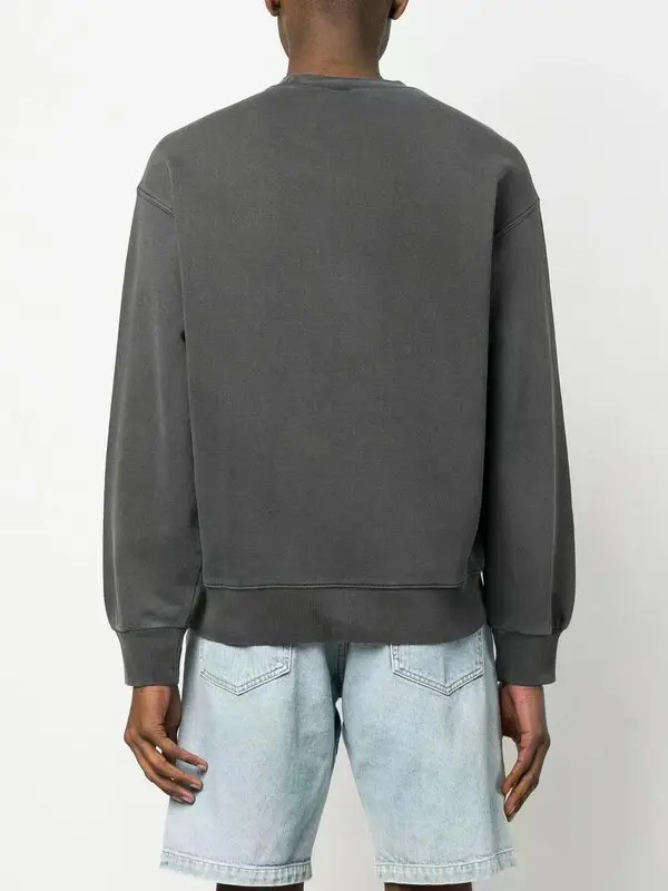 Carhartt Work In Progress Logo-patch Cotton Sweatshirt - Green