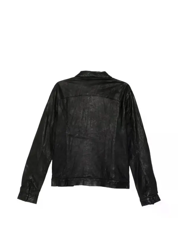GIORGIO BRATO Leather Collared Jacket
