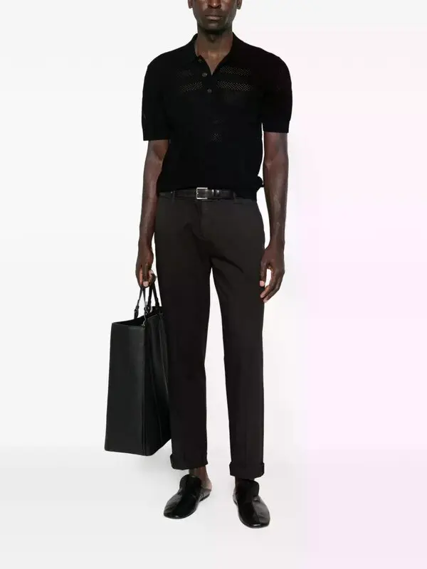 DONDUP Cuffed Trousers - Black