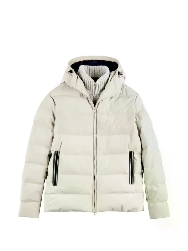 FAY Hooded Zip-up Jacket - Grey